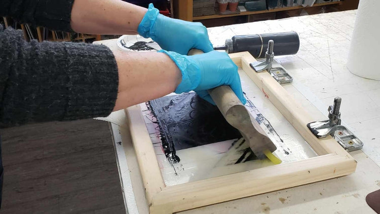 Silk Screen Printing on Fused Glass – Fuse Muse Fused Glass