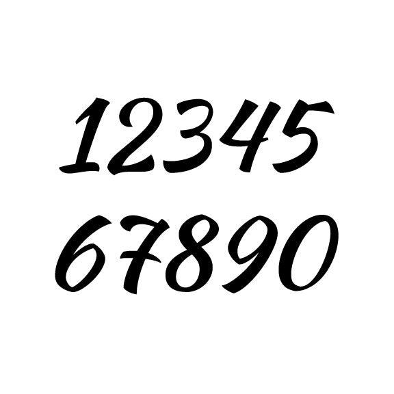 Precut Glass Number Shapes - COE 90 – Fuse Muse Fused Glass