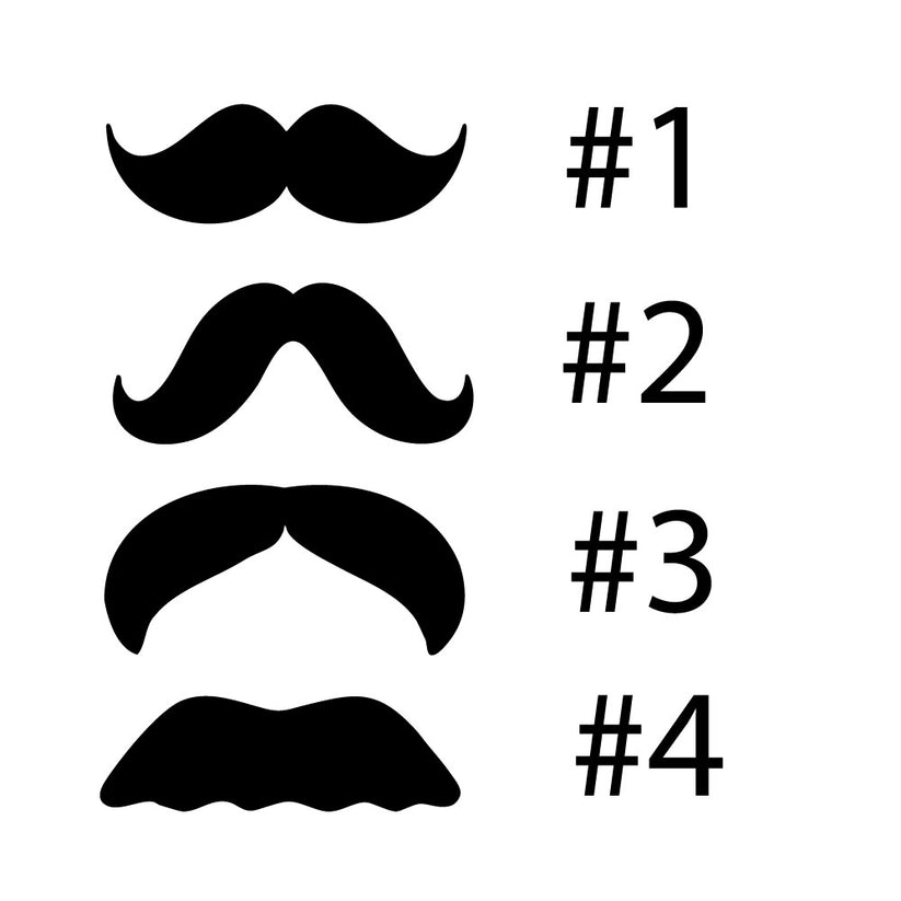 Mustache COE 96 Glass Shapes – 4 Styles, 2" to 4", 4 Colors – Fuse Muse ...