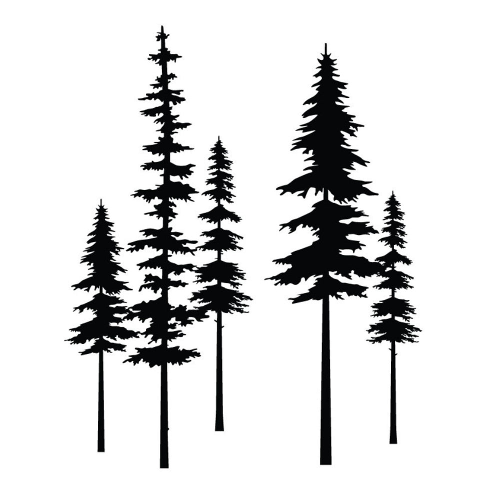 Spruce Trees Silk Screen Stencil – Fuse Muse Fused Glass