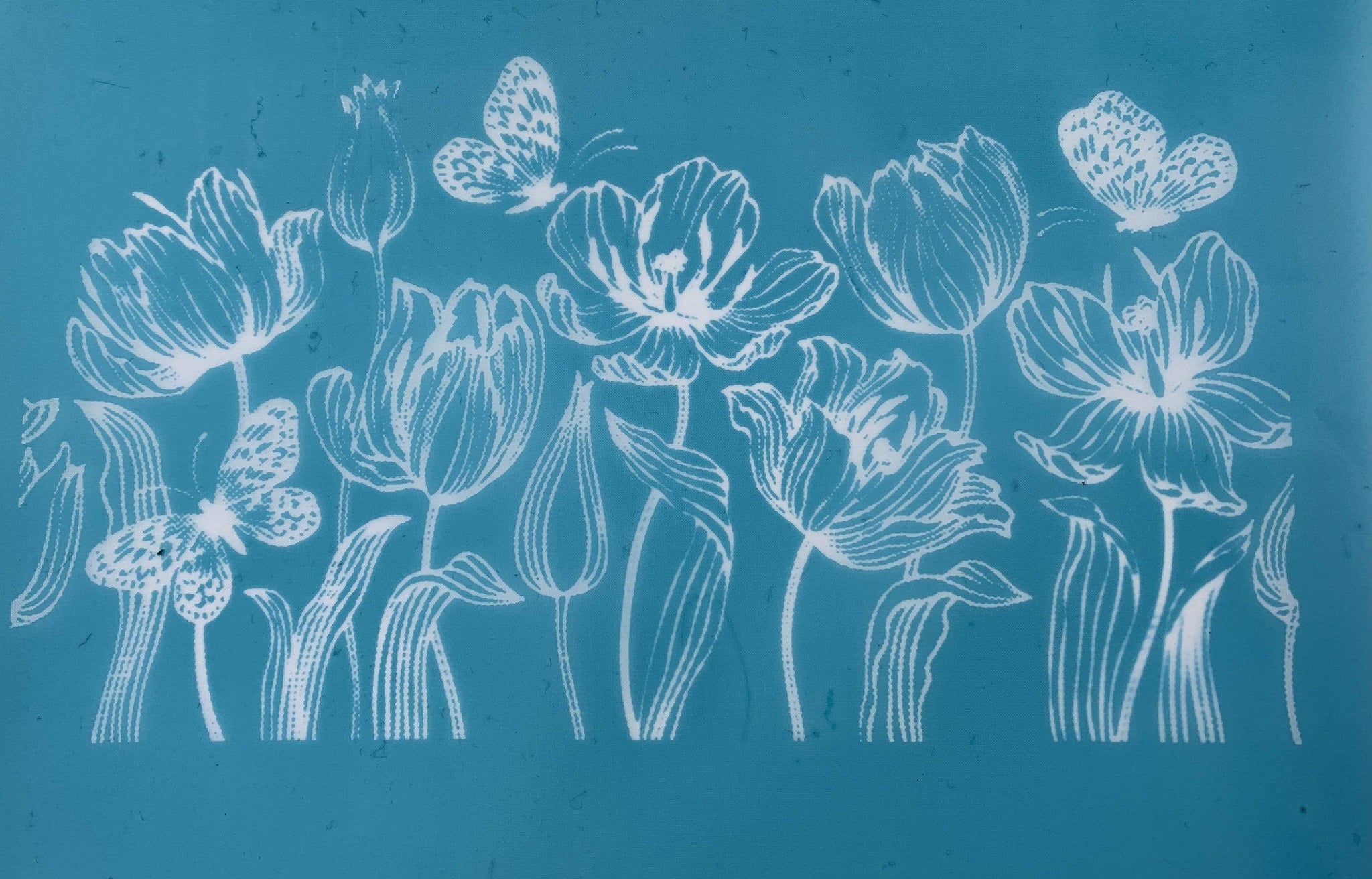 Field of Flowers Silk Screen – Fuse Muse Fused Glass