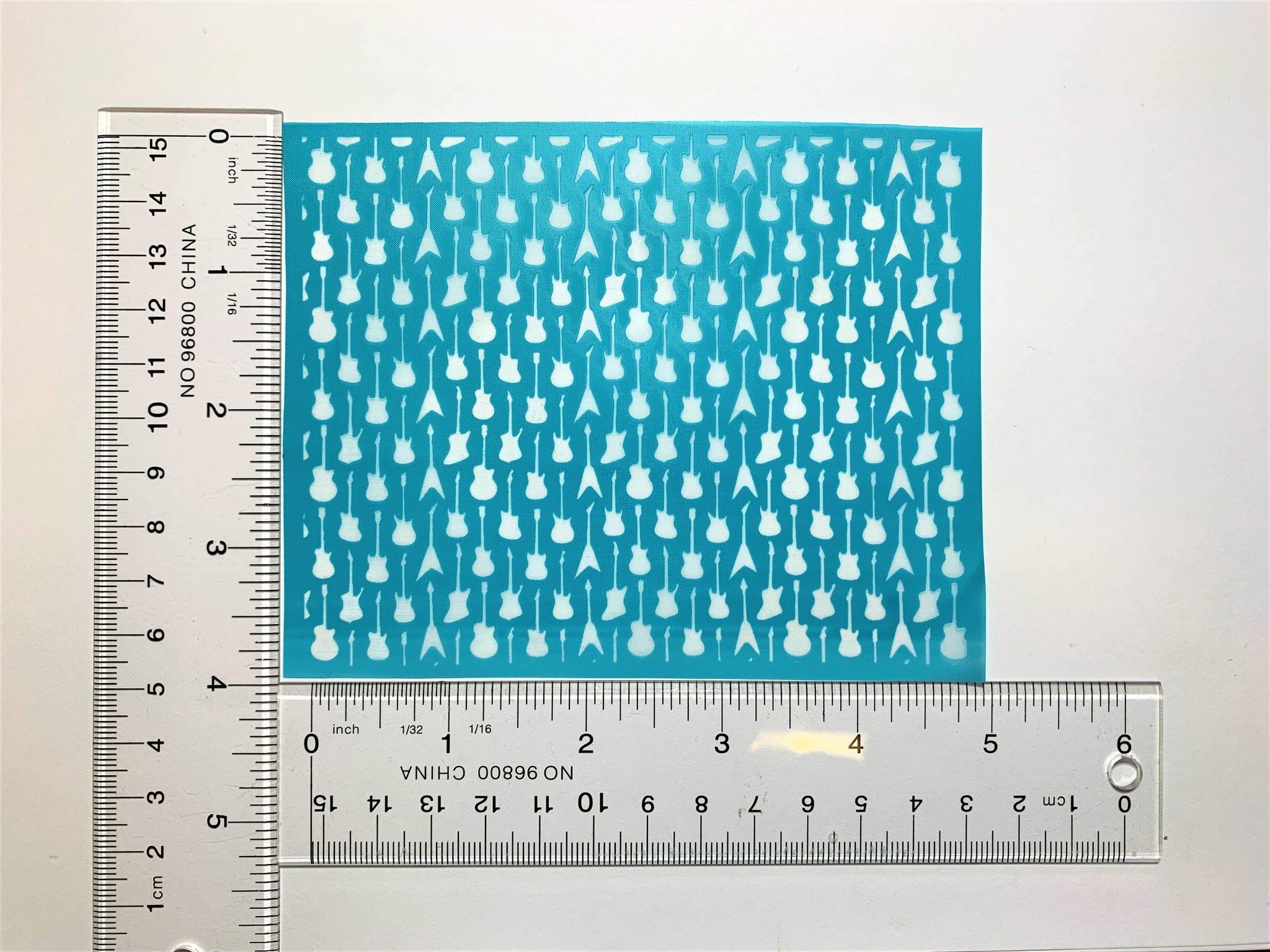 Guitars Silk Screen Stencil – Fuse Muse Fused Glass